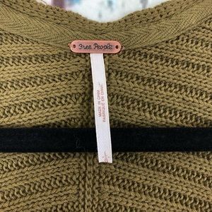 Free People | Dresses | Free People Olive Sweater Ruffle Dress | Poshmark